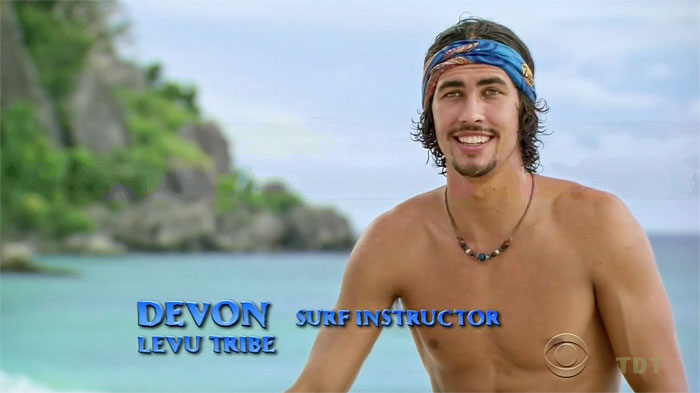 Survivor contestant Devon Pinto